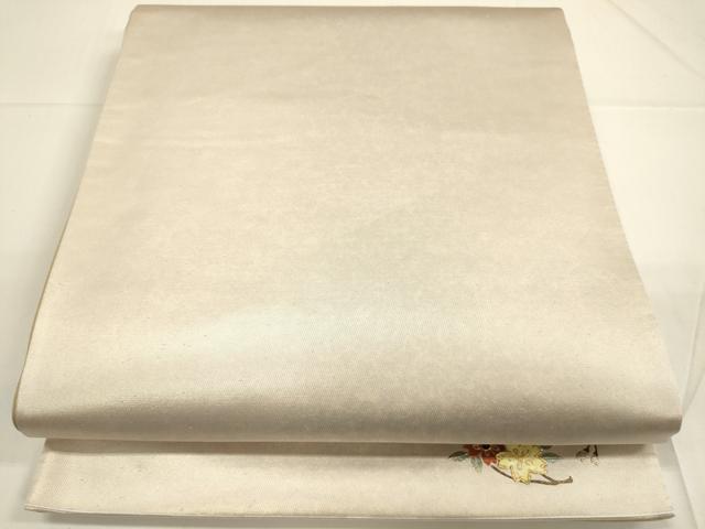 ■■■　サイズ　■■■ 長さ 436cm 幅 30.5cm程 ■■■　商品詳細　■■■ 【正絹】 詳細に関しましては、画像をご確認ください。 「螺鈿(らでん)」は、 貝殻の内側の真珠層を薄く切り出して、はめ込む手法です。 奈良時代に唐から螺...