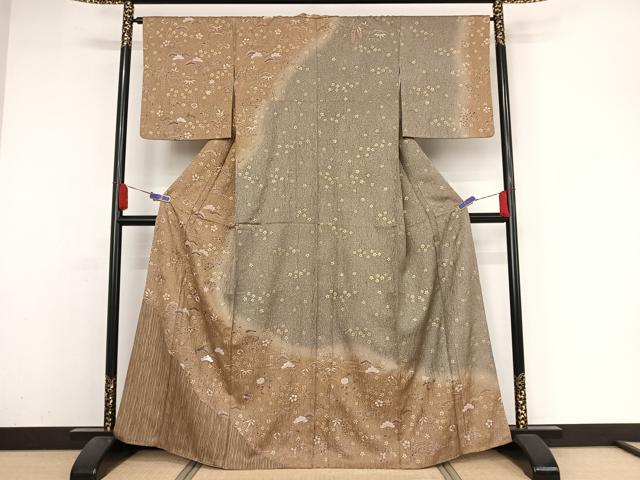 ■■■　サイズ　■■■ 身丈 164cm（肩から） 裄丈 65cm 袖丈 49cm　縫込み 2.5cm 袖幅 33.5cm 前幅 24cm 後幅 30cm 着物縫いこみ 内揚げ 3cm 裄 お袖側 約2cm　身頃側 約2cm ■■■　商品詳...