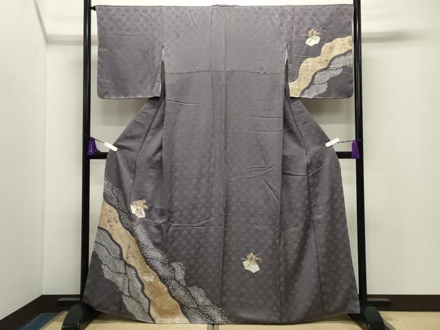 ■■■　サイズ　■■■ 身丈 165cm（肩から） 裄丈 66cm 袖丈 49.5cm　縫込み 6cm 袖幅 34cm 前幅 25cm 後幅 30.5cm 着物縫いこみ 内揚げ 5cm 裄 お袖側 約3cm　身頃側 約2cm ■■■　商品詳...