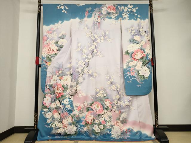 ■■■　サイズ　■■■ 身丈 173cm（肩から） 裄丈 66cm 袖丈 115cm　縫込み 2.5cm 袖幅 35cm 前幅 24.5cm 後幅 29cm 着物縫いこみ 内揚げ 1cm 裄 お袖側 約1cm　身頃側 約2cm ■■■　商品...