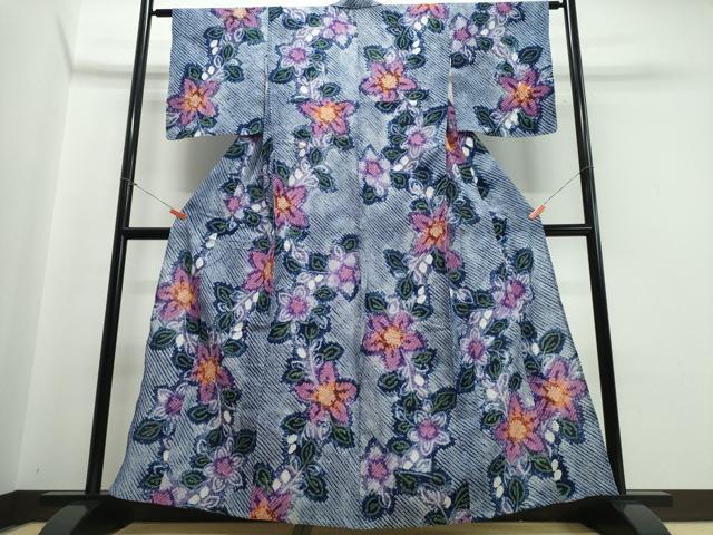 ■■■　サイズ　■■■ 身丈 161cm（肩から） 裄丈 64.5cm 袖丈 48cm　縫込み 1.5cm 袖幅 34.5cm 前幅 25.5cm 後幅 30cm 着物縫いこみ 内揚げ 0cm 裄 お袖側 約1.5cm　身頃側 約3cm ■...