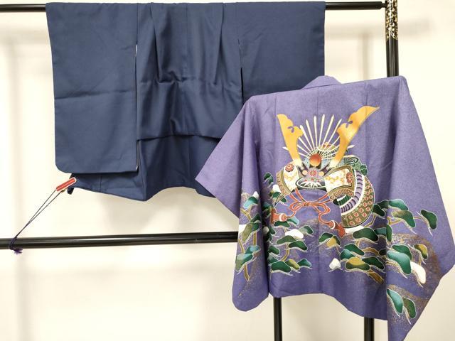 ■■■　サイズ　■■■ 【祝着】 身丈 66cm（肩から） 裄丈 46cm（肩上げ　3.5cm） 袖丈 56cm　縫込み 2cm 袖幅 29.5cm 前幅 17cm 後幅 24cm 着物縫いこみ 内揚げ 0cm （腰上げ　17.5cm） 裄...