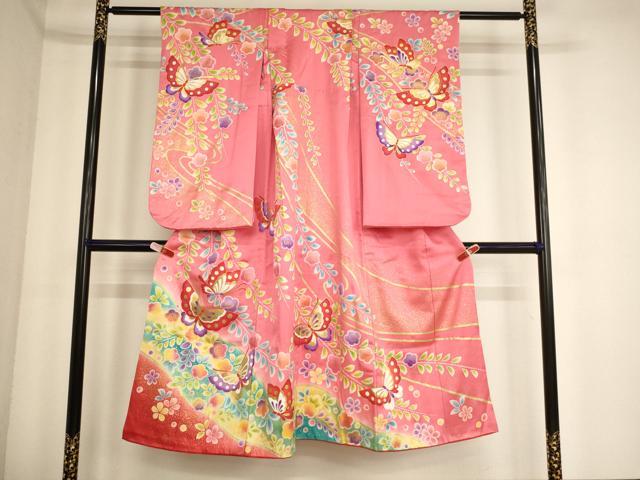 ■■■　サイズ　■■■ 【祝着】 身丈 138.5cm（肩から） 裄丈 47.5cm（肩上げ　5cm） 袖丈 74.5cm　縫込み 2.5cm 袖幅 31.5cm 前幅 21.5cm 後幅 26.5cm 着物縫いこみ 内揚げ 4.5cm （...