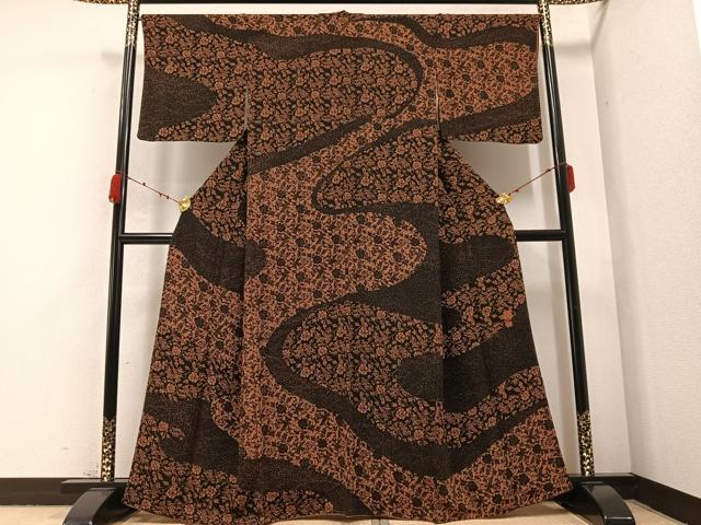 ■■■　サイズ　■■■ 身丈 161cm（肩から） 裄丈 66.5cm 袖丈 45.5cm　縫込み 5.5cm 袖幅 34cm 前幅 26.5cm 後幅 30cm 着物縫いこみ 内揚げ 1cm 裄 お袖側 約0cm　身頃側 約1cm ■■■...