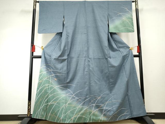 ■■■　サイズ　■■■ 身丈 159cm（肩から） 裄丈 64cm 袖丈 48cm　縫込み 2.5cm 袖幅 34cm 前幅 25cm 後幅 29.5cm 着物縫いこみ 内揚げ 9.5cm 裄 お袖側 約0cm　身頃側 約2.5cm ■■■...