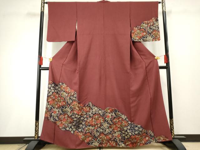 ■■■　サイズ　■■■ 身丈 161.5cm（肩から） 裄丈 64cm 袖丈 49cm　縫込み 9cm 袖幅 33cm 前幅 23.5cm 後幅 29.5cm 着物縫いこみ 内揚げ 0cm 裄 お袖側 約2cm　身頃側 約3.5cm ■■■...