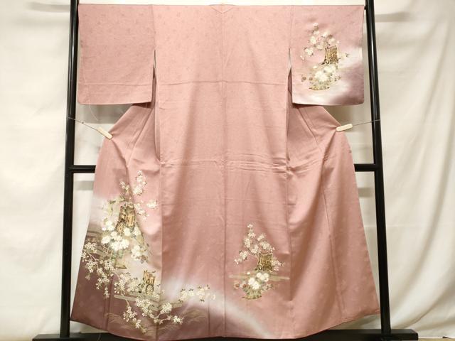 ■■■　サイズ　■■■ 身丈 153cm（肩から） 裄丈 67cm 袖丈 48cm　縫込み 4cm 袖幅 35cm 前幅 24.5cm 後幅 30cm 着物縫いこみ 内揚げ 0cm 裄 お袖側 約0cm　身頃側 約1cm ■■■　商品詳細　...