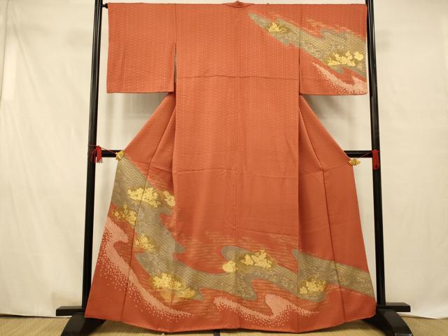 ■■■　サイズ　■■■ 身丈 161cm（肩から） 裄丈 66cm 袖丈 48cm　縫込み 5cm 袖幅 34cm 前幅 24cm 後幅 31cm 着物縫いこみ 内揚げ 3cm 裄 お袖側 約2cm　身頃側 約3cm ■■■　商品詳細　■■...