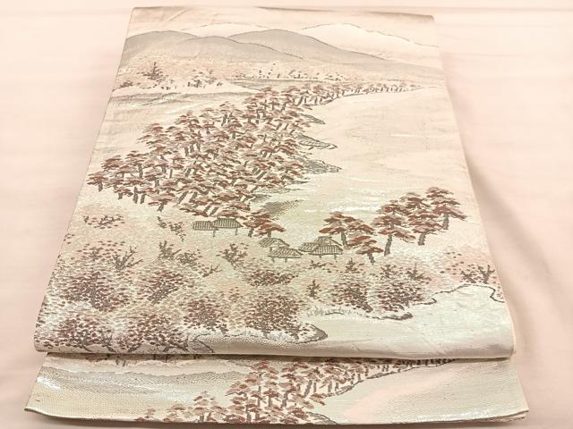 ■■■　サイズ　■■■ 長さ 416cm 幅 30.5cm程 ■■■　商品詳細　■■■ 【正絹・芯なし】 詳細に関しましては、画像をご確認ください。 大変上質な逸品になります。 お安く出品致しますので、是非この機会にいかがでしょうか？ ■■...