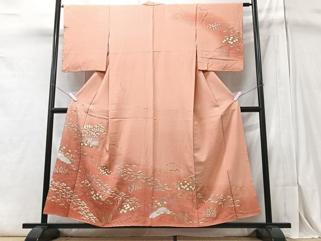 ■■■　サイズ　■■■ 身丈 155cm（肩から） 裄丈 63cm 袖丈 50cm　縫込み 5.5cm 袖幅 32cm 前幅 24.5cm 後幅 30.5cm 着物縫いこみ 内揚げ 9cm 裄 お袖側 約4cm　身頃側 約3cm ■■■　商...