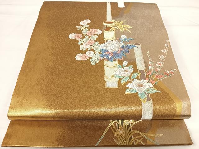 ■■■　サイズ　■■■ 長さ 452cm 幅 31cm程 ■■■　商品詳細　■■■ 【正絹】 詳細に関しましては、画像をご確認ください。 キモノモードオリジナルブランド「TOKI志すい」は日本と世界の文化、 職人の技術の融合によって新たな美...