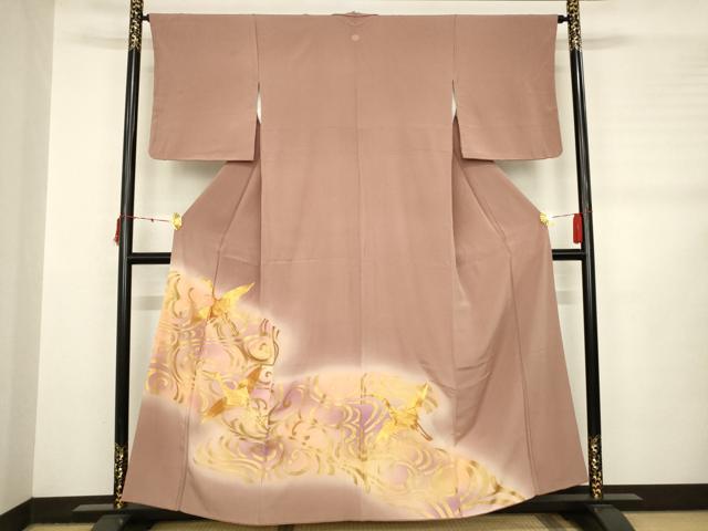 ■■■　サイズ　■■■ 身丈 158.5cm（肩から） 裄丈 65cm 袖丈 49cm　縫込み 9.5cm 袖幅 33cm 前幅 25cm 後幅 29.5cm 着物縫いこみ 内揚げ 7.5cm 裄 お袖側 約3cm　身頃側 約2cm ■■■...