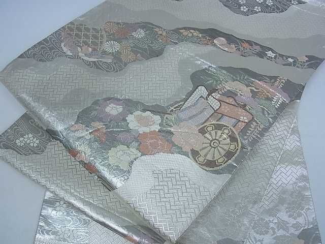 ■■■　サイズ　■■■ 長さ 432cm 幅 31cm程 ■■■　商品詳細　■■■ 【正絹・関西仕立て・芯なし】 状態は締めてはおりますが 特に目立ったシミ汚れなどもなく大変良い状態です。 大変上質な逸品になります。 お安く出品致しますので...
