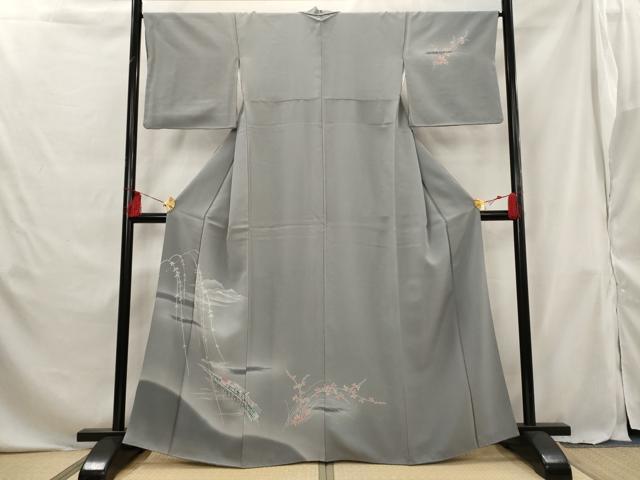 ■■■　サイズ　■■■ 身丈 163cm（肩から） 裄丈 66cm 袖丈 46cm　縫込み 2cm 袖幅 34cm 前幅 24.5cm 後幅 28.5cm 着物縫いこみ 内揚げ 8.5cm 裄 お袖側 約1cm　身頃側 約2cm ■■■　商...