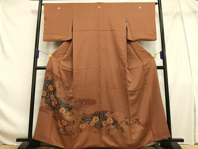 ■■■　サイズ　■■■ 身丈 161cm（肩から） 裄丈 65cm 袖丈 49cm　縫込み 3cm 袖幅 34cm 前幅 24cm 後幅 30cm 着物縫いこみ 内揚げ 4cm 裄 お袖側 約2cm　身頃側 約3cm ■■■　商品詳細　■■...