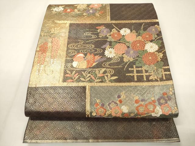 ■■■　サイズ　■■■ 長さ 436cm 幅 30.5cm程 ■■■　商品詳細　■■■ 【正絹】 詳細に関しましては、画像をご確認ください。 大変上質な逸品になります。 お安く出品致しますので、是非この機会にいかがでしょうか？ ■■■　注意...