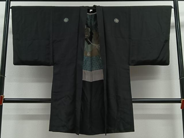 ■■■　サイズ　■■■ 身丈 100cm（肩から） 裄丈 66cm 袖丈 51cm　縫込み 4.5cm 袖幅 33.5cm 前幅 18cm 後幅 30.5cm 裄 お袖側 約4cm　身頃側 約1cm ■■■　商品詳細　■■■ 【正絹・五つ紋...