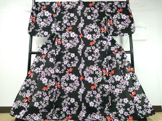 ■■■　サイズ　■■■ 身丈 171.5cm（肩から） 裄丈 75cm 袖丈 55cm　縫込み 1.5cm 袖幅 37.5cm 前幅 33cm 後幅 37cm 着物縫いこみ 内揚げ 0cm 裄 お袖側 約0cm　身頃側 0cm ■■■　商品...