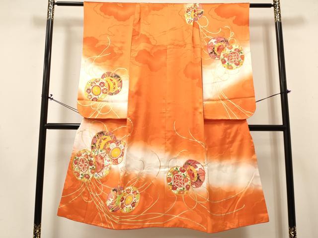 ■■■　サイズ　■■■ 【祝着】 身丈 133.5cm（肩から） 裄丈 53.5cm（肩上げ　2.5cm） 袖丈 73cm　縫込み 7cm 袖幅 32cm 前幅 20cm 後幅 25cm 着物縫いこみ 内揚げ 7cm （腰上げ　0cm） 裄...