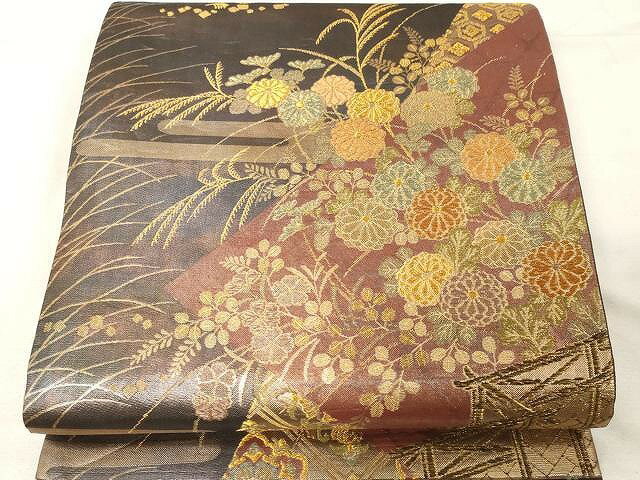 ■■■　サイズ　■■■ 長さ 444cm 幅 31cm程 ■■■　商品詳細　■■■ 【正絹】 状態は締めてはおりますが 特に目立ったシミ汚れなどもなく大変良い状態です。 大変上質な逸品になります。 お安く出品致しますので、是非この機会にいか...