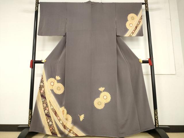 ■■■　サイズ　■■■ 身丈 161cm（肩から） 裄丈 65cm 袖丈 46cm　縫込み 9cm 袖幅 32cm 前幅 24cm 後幅 30cm 着物縫いこみ 内揚げ 5cm 裄 お袖側 約2cm　身頃側 約2cm ■■■　商品詳細　■■...