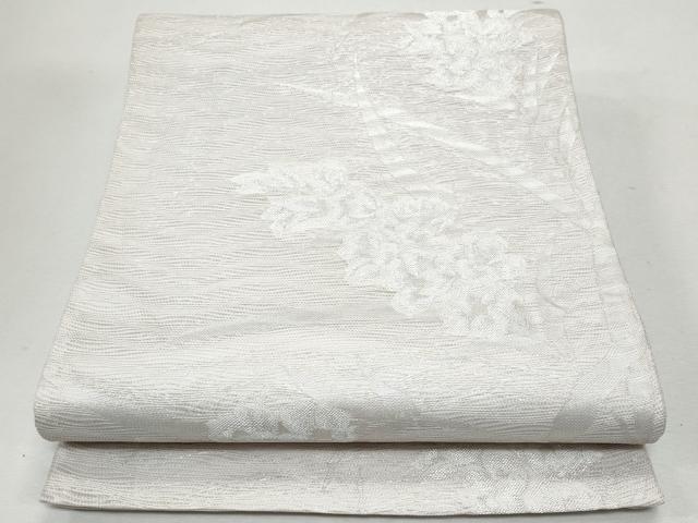 ■■■　サイズ　■■■ 長さ 428cm 幅 31.5cm程 ■■■　商品詳細　■■■ 【正絹】 状態は接写画像のように 胴回りにシミ、柄止まりに汚れがございますが その他特に目立ったシミ汚れなどもなく大変良い状態です。 着用時には見えない...