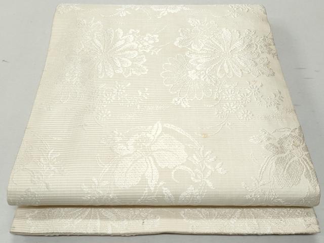 ■■■　サイズ　■■■ 長さ 392cm　幅 31.5cm程 ■■■　商品詳細　■■■ 【正絹】 状態は接写画像のように表地所々にシミ、裏地に汚れがございます。 引き抜き帯とは・・・ 江戸〜大正時代に一般的に使用された丸帯の結...