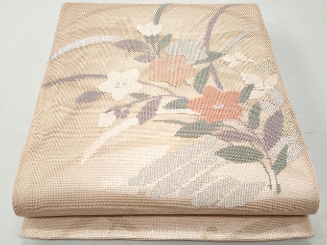 ■■■　サイズ　■■■ 長さ 436cm 幅 30.5cm程 ■■■　商品詳細　■■■ 【正絹・芯なし】 状態は締めてはおりますが 特に目立ったシミ汚れなどもなく大変良い状態です。 大変上質な逸品になります。 お安く出品致しますので、是非こ...