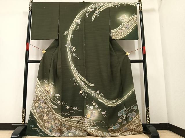 ■■■　サイズ　■■■ 身丈 165.5cm（肩から） 裄丈 66cm 袖丈 50cm　縫込み 7cm 袖幅 34cm 前幅 23cm 後幅 29cm 着物縫いこみ 内揚げ 0cm 裄 お袖側 約0cm　身頃側 約0cm ■■■　商品詳細　...