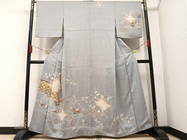 ■■■　サイズ　■■■ 身丈 158cm（肩から） 裄丈 65cm 袖丈 48cm　縫込み 3cm 袖幅 32.5cm 前幅 24cm 後幅 29cm 着物縫いこみ 内揚げ 7cm 裄 お袖側 約3cm　身頃側 約2cm ■■■　商品詳細　...