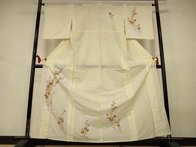 ■■■　サイズ　■■■ 身丈 161cm（肩から） 裄丈 63.5cm 袖丈 48cm　縫込み 2cm 袖幅 32cm 前幅 23cm 後幅 30.5cm 着物縫いこみ 内揚げ 0cm 裄 お袖側 約2cm　身頃側 約2cm ■■■　商品詳...