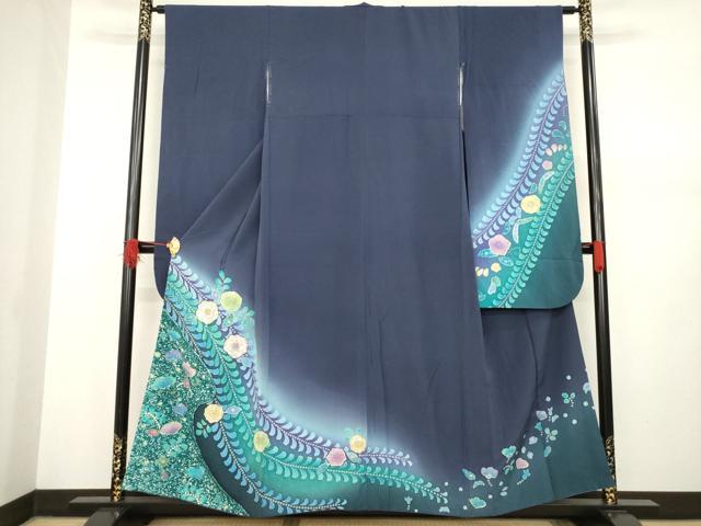 ■■■　サイズ　■■■ 身丈 154cm（肩から） 裄丈 63cm 袖丈 97cm　縫込み 6cm 袖幅 33cm 前幅 26cm 後幅 30cm 着物縫いこみ 内揚げ 13.5cm 裄 お袖側 約5cm　身頃側 約3cm ■■■　商品詳細...