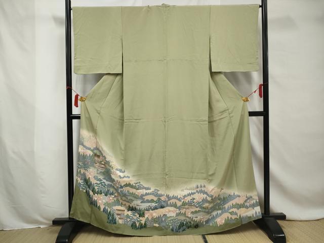 ■■■　サイズ　■■■ 身丈 163.5cm（肩から） 裄丈 66.5cm 袖丈 49cm　縫込み 6cm 袖幅 34.5cm 前幅 24.5cm 後幅 30cm 着物縫いこみ 内揚げ 0cm 裄 お袖側 約1.5cm　身頃側 約2.5cm...