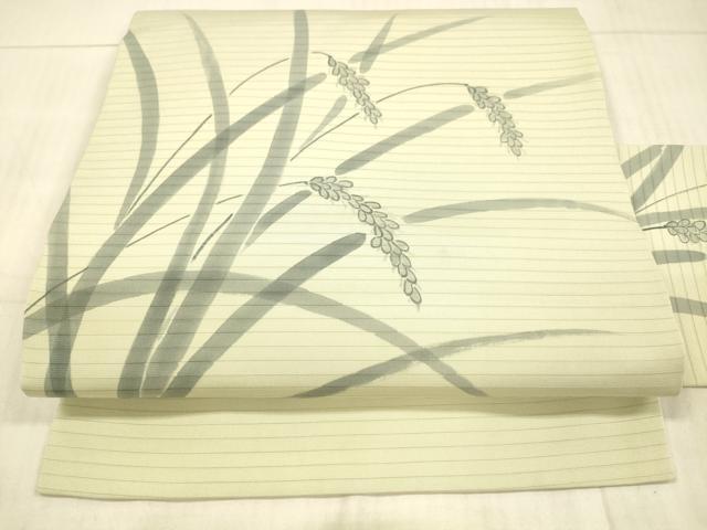 ■■■　サイズ　■■■ 長さ 363cm 幅 30.5cm程 ■■■　商品詳細　■■■ 【正絹】 状態は接写画像のように たれ先上部・太鼓・太鼓上部に薄い汚れがございますが その他特に目立ったシミ汚れなどもなく大変良い状態です。 大変上質な...