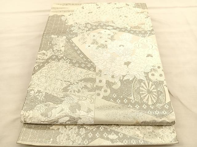 ■■■　サイズ　■■■ 長さ 426cm 幅 30.5cm程 ■■■　商品詳細　■■■ 【正絹】 詳細に関しましては、画像をご確認ください。 大変上質な逸品になります。 お安く出品致しますので、是非この機会にいかがでしょうか？ ■■■　注意...