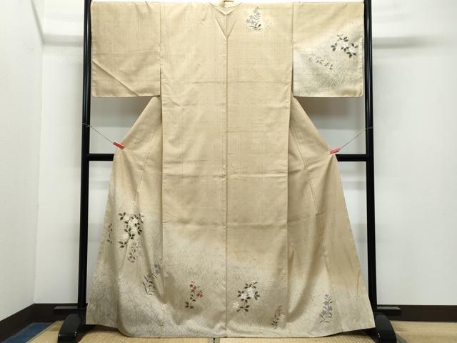■■■　サイズ　■■■ 身丈 165cm（肩から） 裄丈 68.5cm 袖丈 48cm　縫込み 4cm 袖幅 35cm 前幅 25cm 後幅 30.5cm 着物縫いこみ 内揚げ 0cm 裄 お袖側 約2cm　身頃側 約1cm ■■■　商品詳...