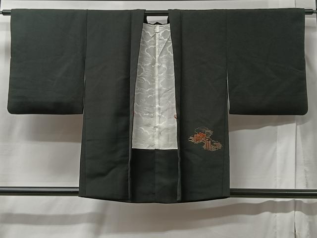 ■■■　サイズ　■■■ 身丈 80cm（肩から） 裄丈 63cm 袖丈 46cm　縫込み 5cm 袖幅 32.5cm 前幅 17cm 後幅 28.5cm 裄 お袖側 約2.5cm　身頃側 約3.5cm ■■■　商品詳細　■■■ 【正絹】 状...