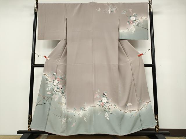■■■　サイズ　■■■ 身丈 155cm（肩から） 裄丈 67cm 袖丈 47.5cm　縫込み 9cm 袖幅 35cm 前幅 26cm 後幅 30.5cm 着物縫いこみ 内揚げ 8.5cm 裄 お袖側 約1cm　身頃側 約2cm ■■■　商...