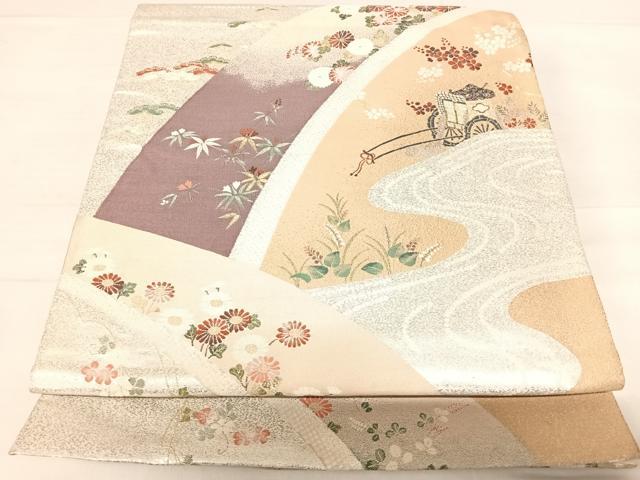 ■■■　サイズ　■■■ 長さ 434cm 幅 30.5cm程 ■■■　商品詳細　■■■ 【正絹】 詳細に関しましては、画像をご確認ください。 大変上質な逸品になります。 お安く出品致しますので、是非この機会にいかがでしょうか？ ■■■　注意...