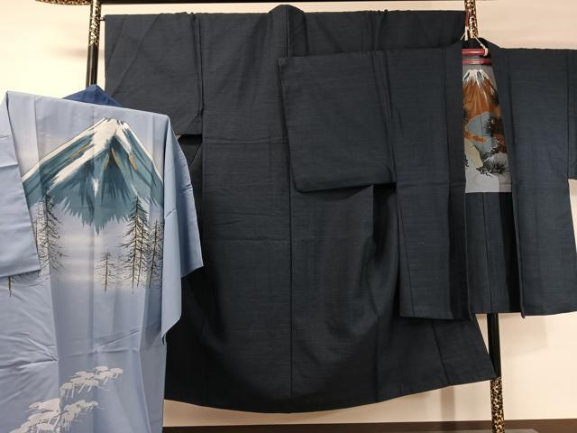 ■■■　サイズ　■■■ 【着物】 身丈 145.5cm（肩から） 裄丈 69.5cm 袖丈 49cm　縫込み 3.5cm 袖幅 35.5cm 前幅 24.5cm 後幅 30.5cm 着物縫いこみ 内揚げ 6.5cm 裄 お袖側 約1cm　身...