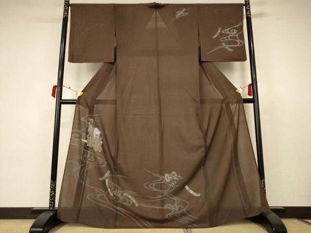■■■　サイズ　■■■ 身丈 166.5cm（肩から） 裄丈 67.5cm 袖丈 48.5cm　縫込み 6cm 袖幅 33.5cm 前幅 25.5cm 後幅 31cm 着物縫いこみ 内揚げ 2cm 裄 お袖側 約2cm　身頃側 約1.5cm...