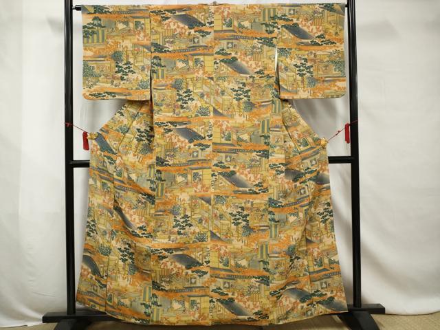 ■■■　サイズ　■■■ 身丈 158cm（肩から） 裄丈 65cm 袖丈 48.5cm　縫込み 6cm 袖幅 33cm 前幅 23.5cm 後幅 28.5cm 着物縫いこみ 内揚げ 0cm 裄 お袖側 約3cm　身頃側 約2.5cm ■■■...