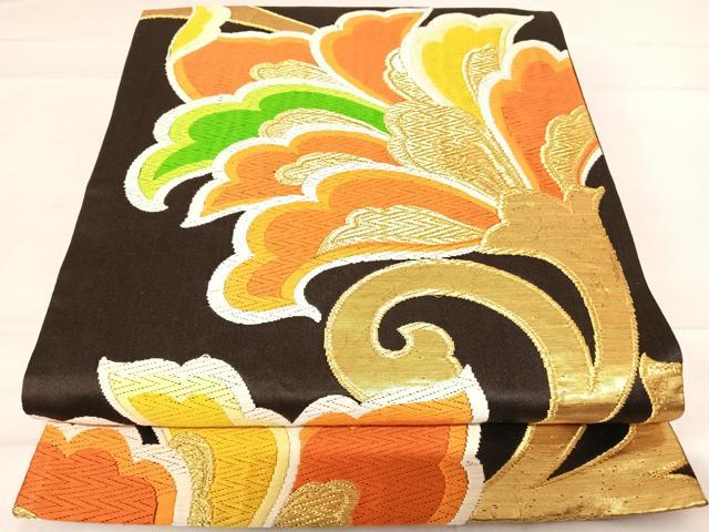 ■■■　サイズ　■■■ 長さ 414cm 幅 30.5cm程 ■■■　商品詳細　■■■ 【正絹・芯なし】 詳細に関しましては、画像をご確認ください。 大変上質な逸品になります。 お安く出品致しますので、是非この機会にいかがでしょうか？ ■■...