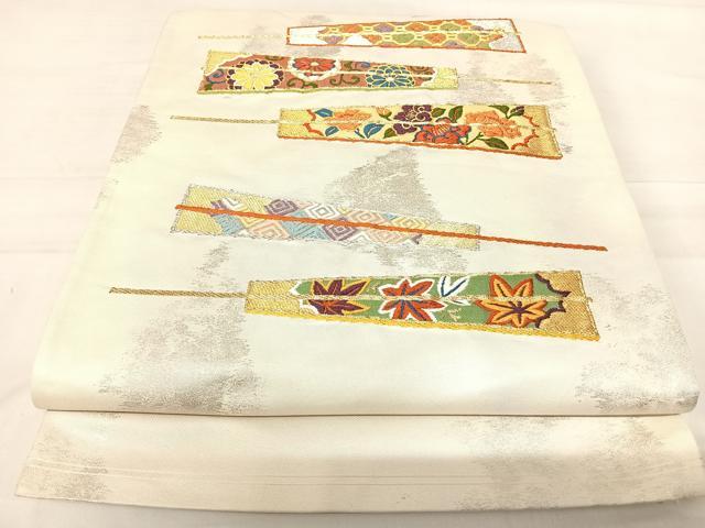 ■■■　サイズ　■■■ 長さ 416cm 幅 30.5cm程 ■■■　商品詳細　■■■ 【正絹】 詳細に関しましては、画像をご確認ください。 大変上質な逸品になります。 お安く出品致しますので、是非この機会にいかがでしょうか？ ※汚れ等に関...