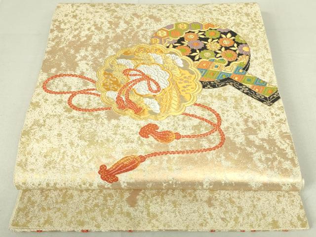 ■■■　サイズ　■■■ 長さ 426cm 幅 30.5cm程 ■■■　商品詳細　■■■ 【正絹・芯なし】 詳細に関しましては、画像をご確認ください。 西陣の老舗服部織物は創業1788年から脈々と その卓越した技術力と創作性で親しまれてきまし...