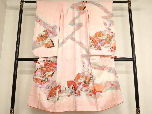 ■■■　サイズ　■■■ 【祝着】 身丈 138cm（肩から） 裄丈 48cm（肩上げ　4.5cm） 袖丈 76.5cm　縫込み 2.5cm 袖幅 32.5cm 前幅 21cm 後幅 26cm 着物縫いこみ 内揚げ 0cm （腰上げ　0cm）...