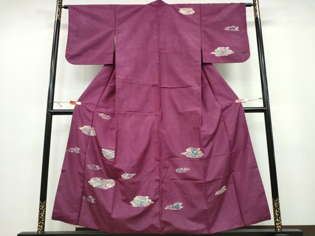 ■■■　サイズ　■■■ 身丈 154.5cm（肩から） 裄丈 63cm 袖丈 47cm　縫込み 3cm 袖幅 32.5cm 前幅 22.5cm 後幅 28.5cm 着物縫いこみ 内揚げ 6.5cm 裄 お袖側 約4cm　身頃側 約3.5cm...