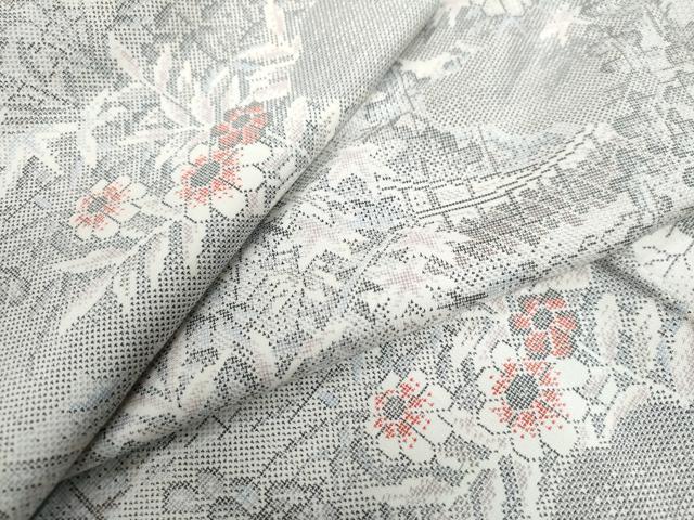 ■■■　サイズ　■■■ 身丈 161cm（肩から） 裄丈 63.5cm 袖丈 48cm　縫込み 3cm 袖幅 33cm 前幅 24cm 後幅 29cm 着物縫いこみ 内揚げ 0cm 裄 お袖側 約2cm　身頃側 約4cm ■■■　商品詳細　...