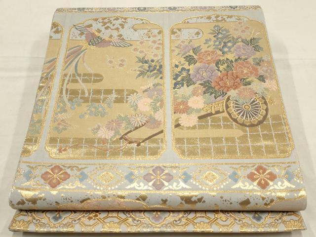 ■■■　サイズ　■■■ 長さ 428cm 幅 30.5cm程 ■■■　商品詳細　■■■ 【正絹】 状態は締めてはおりますが 特に目立ったシミ汚れなどもなく大変良い状態です。 大変上質な逸品になります。 お安く出品致しますので、是非この機会に...