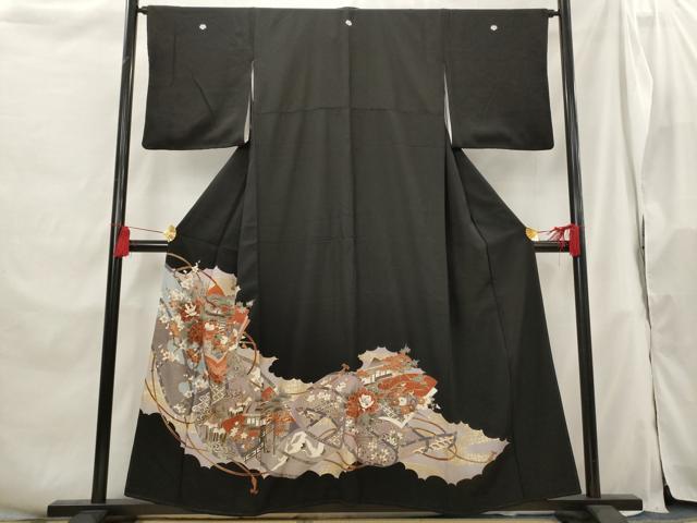 ■■■　サイズ　■■■ 身丈 154cm（肩から） 裄丈 64cm 袖丈 48cm　縫込み 6cm 袖幅 34cm 前幅 22.5cm 後幅 30.5cm 着物縫いこみ 内揚げ 10cm 裄 お袖側 約2cm　身頃側 約4cm ■■■　商品...